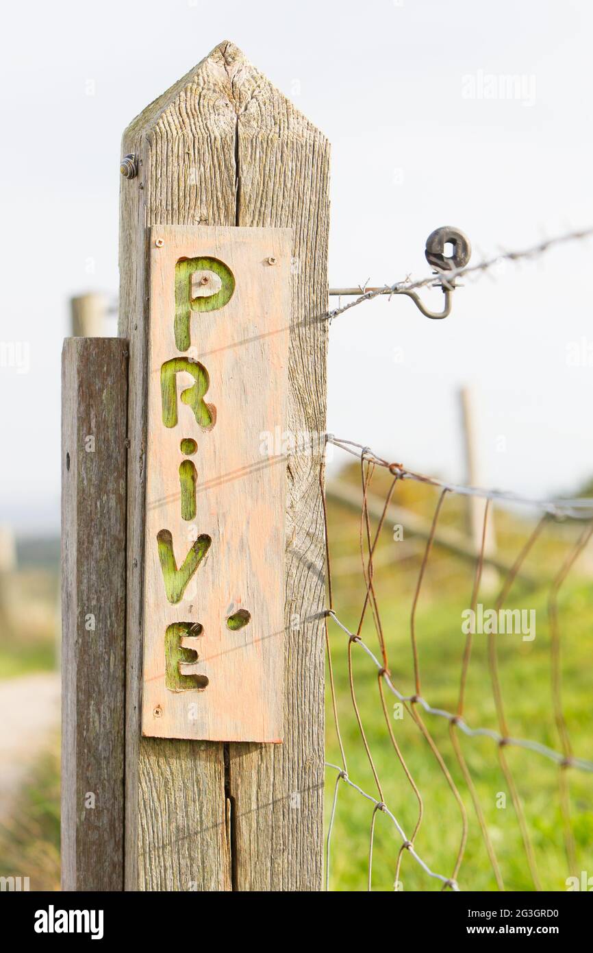 Prive sign hi-res stock photography and images - Alamy