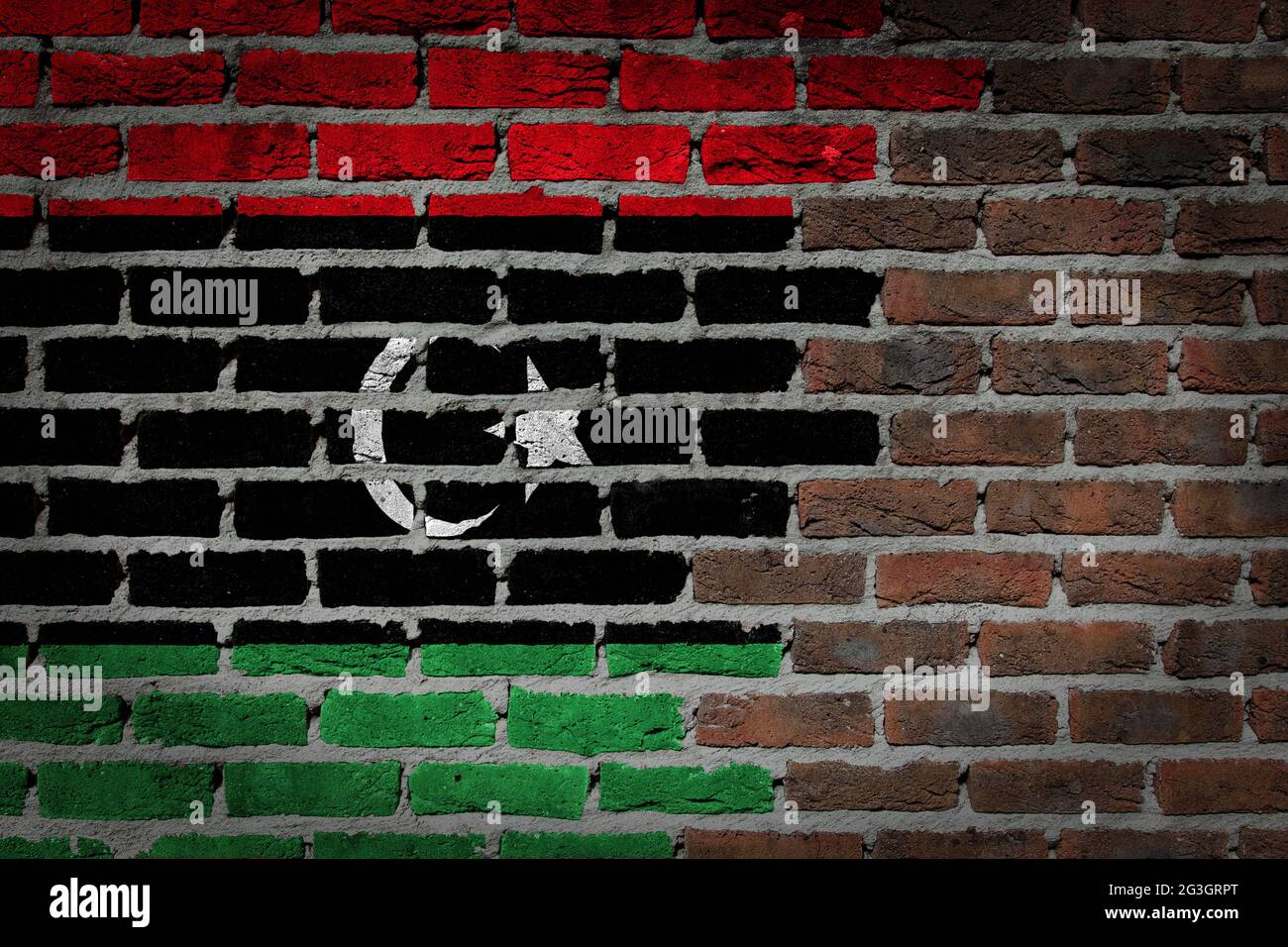 Brick wall texture with flag Stock Photo - Alamy