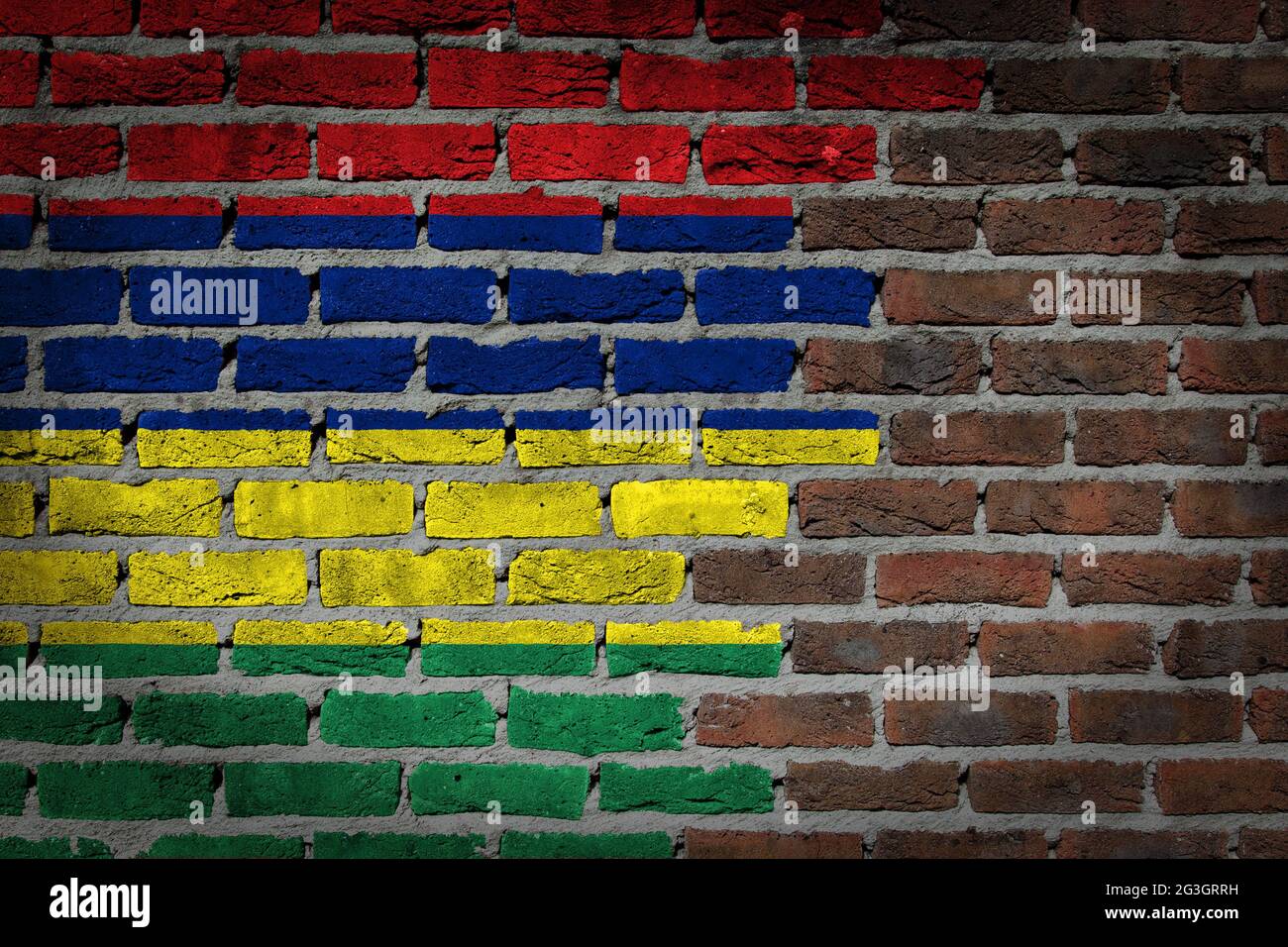 Brick wall texture with flag Stock Photo - Alamy