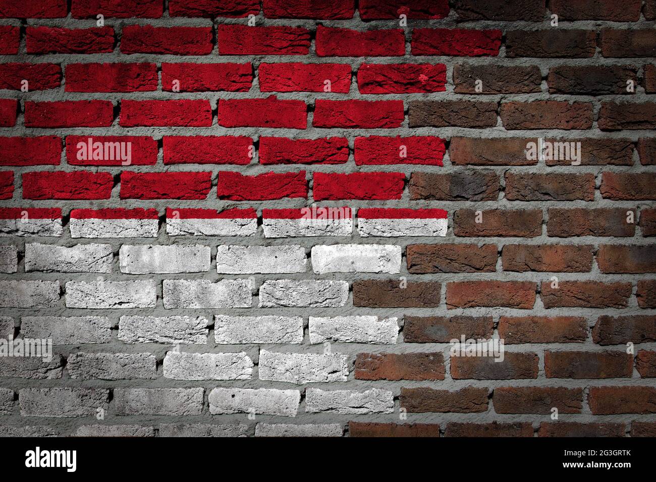 Brick wall texture with flag Stock Photo - Alamy