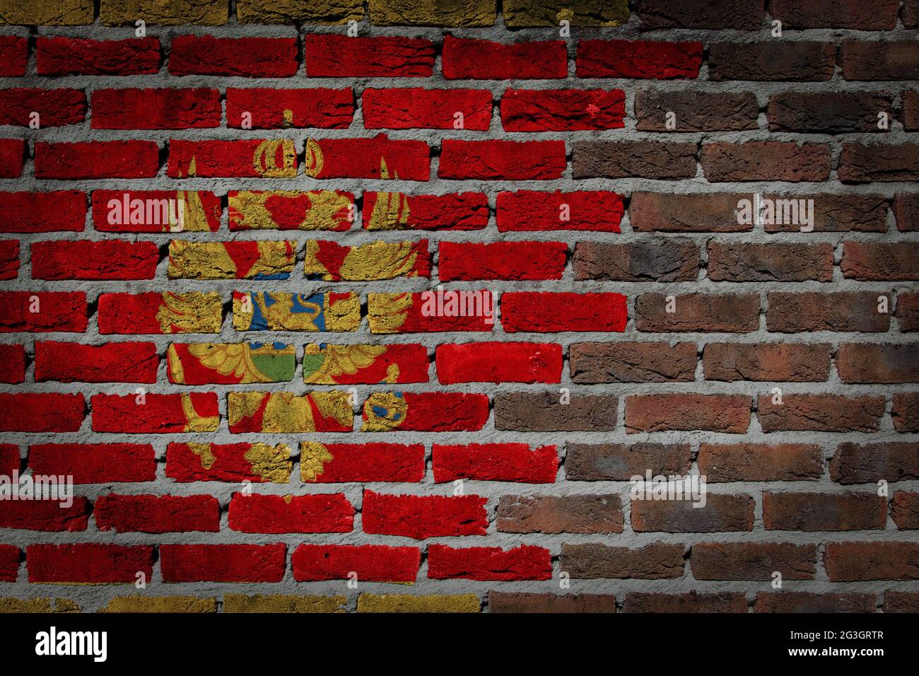 Brick wall texture with flag Stock Photo - Alamy