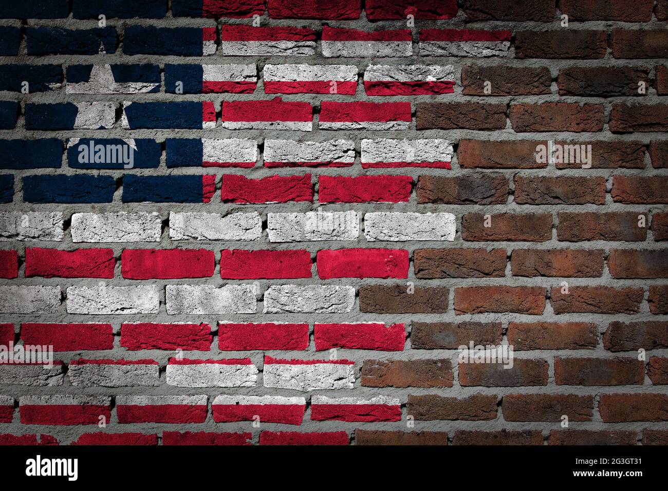 Brick wall texture with flag Stock Photo - Alamy