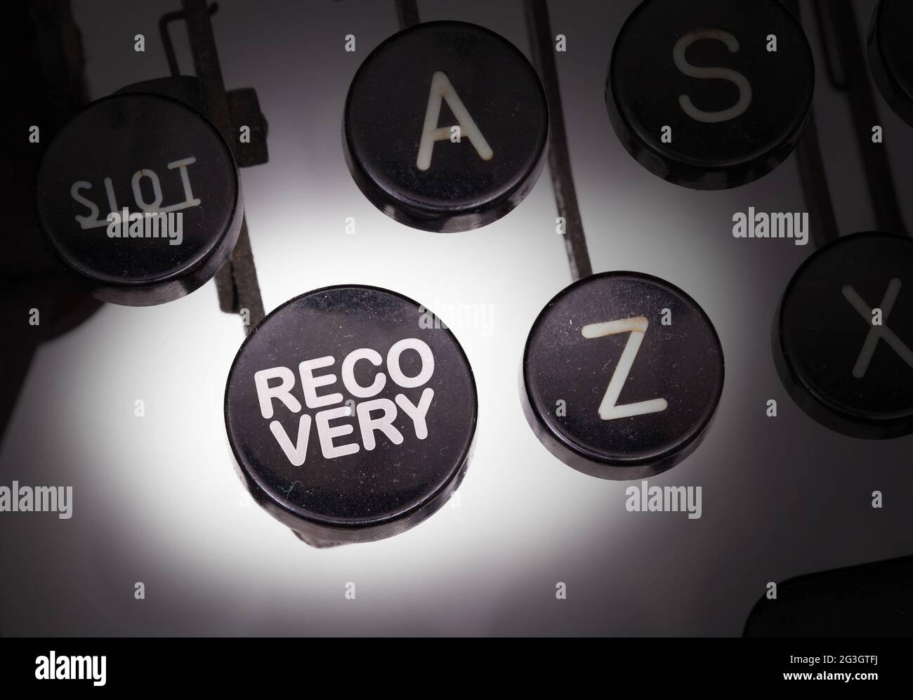 Typewriter with special buttons Stock Photo - Alamy