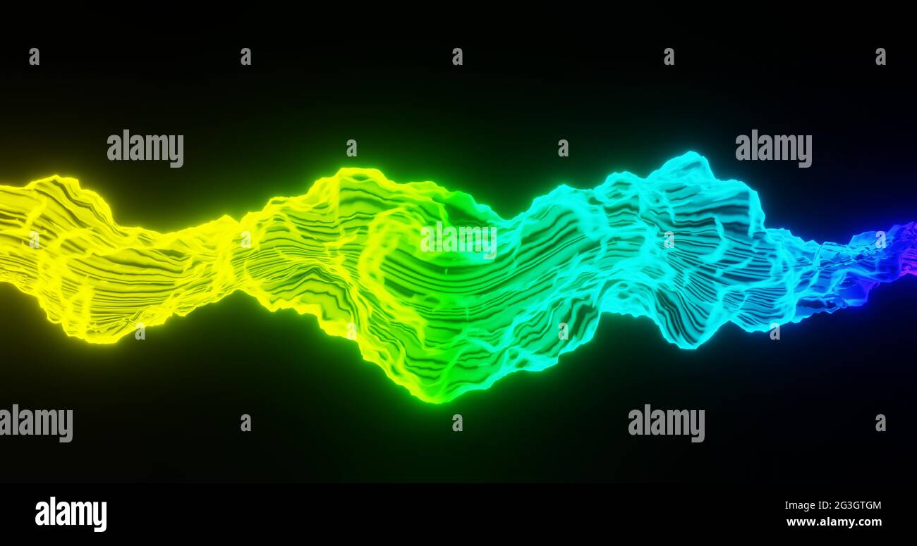 Digital animation glowing wave waves hi-res stock photography and ...