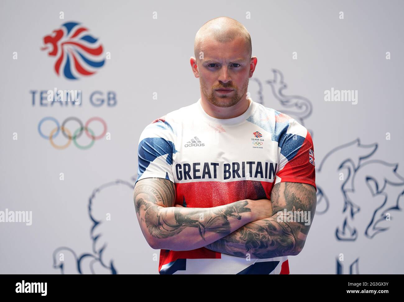 Adam Peaty during the kitting out session for the Tokyo Olympics 2020 ...