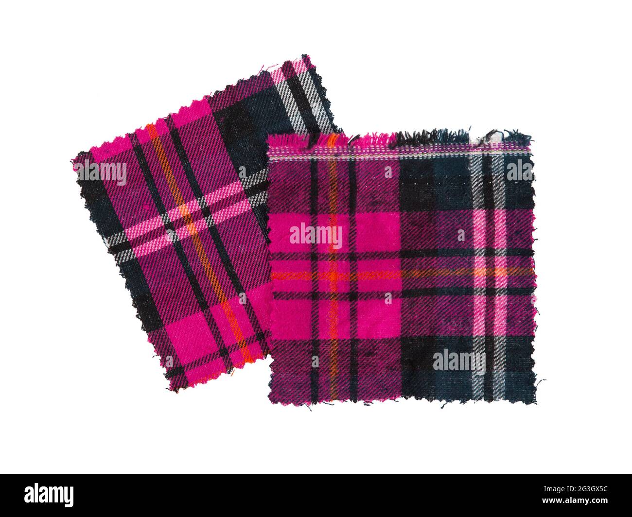 Pink check fabric Cut Out Stock Images & Pictures - Alamy