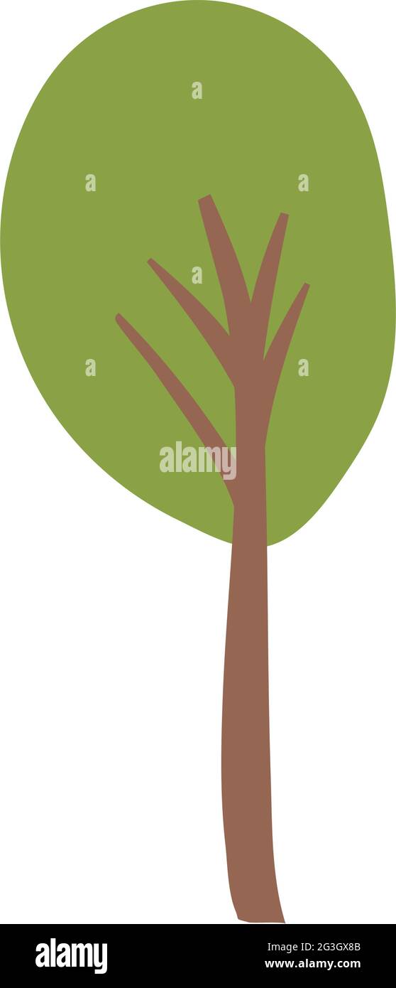 green tree round Stock Vector Image & Art - Alamy