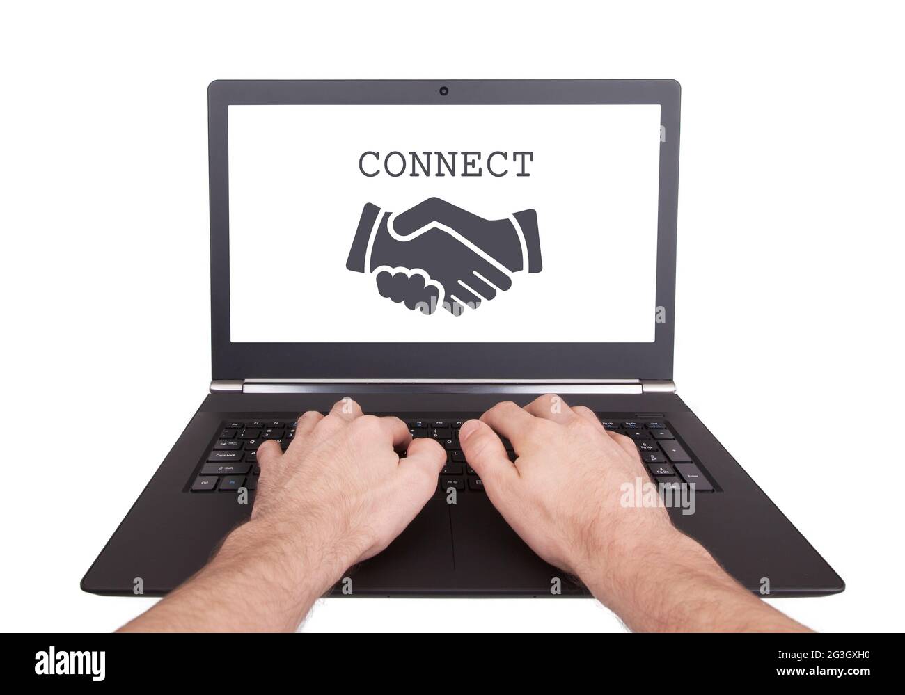 Man hand writing working Cut Out Stock Images & Pictures - Alamy