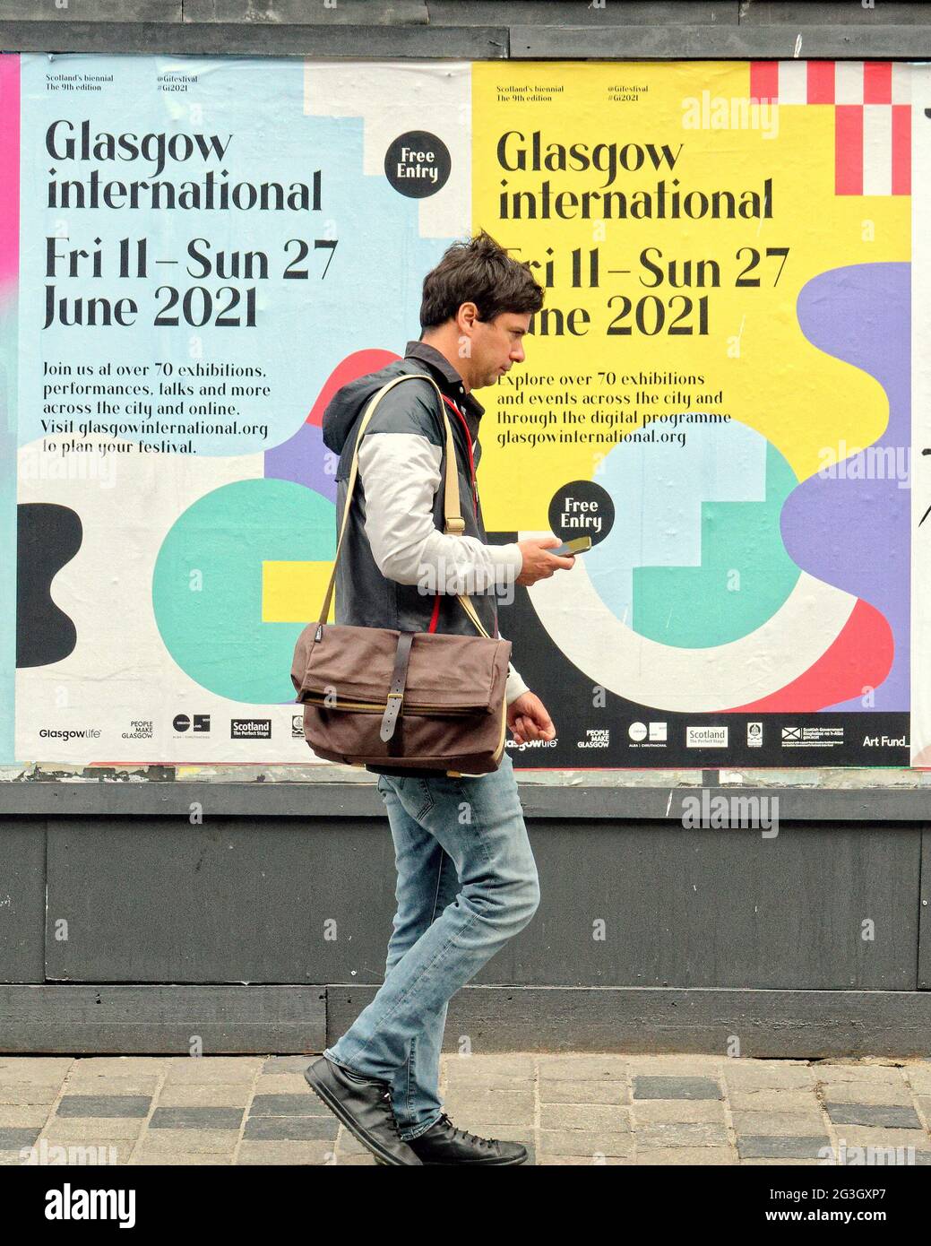 Glasgow, Scotland, UK, 16TH June, 2021. Glasgow International art ...