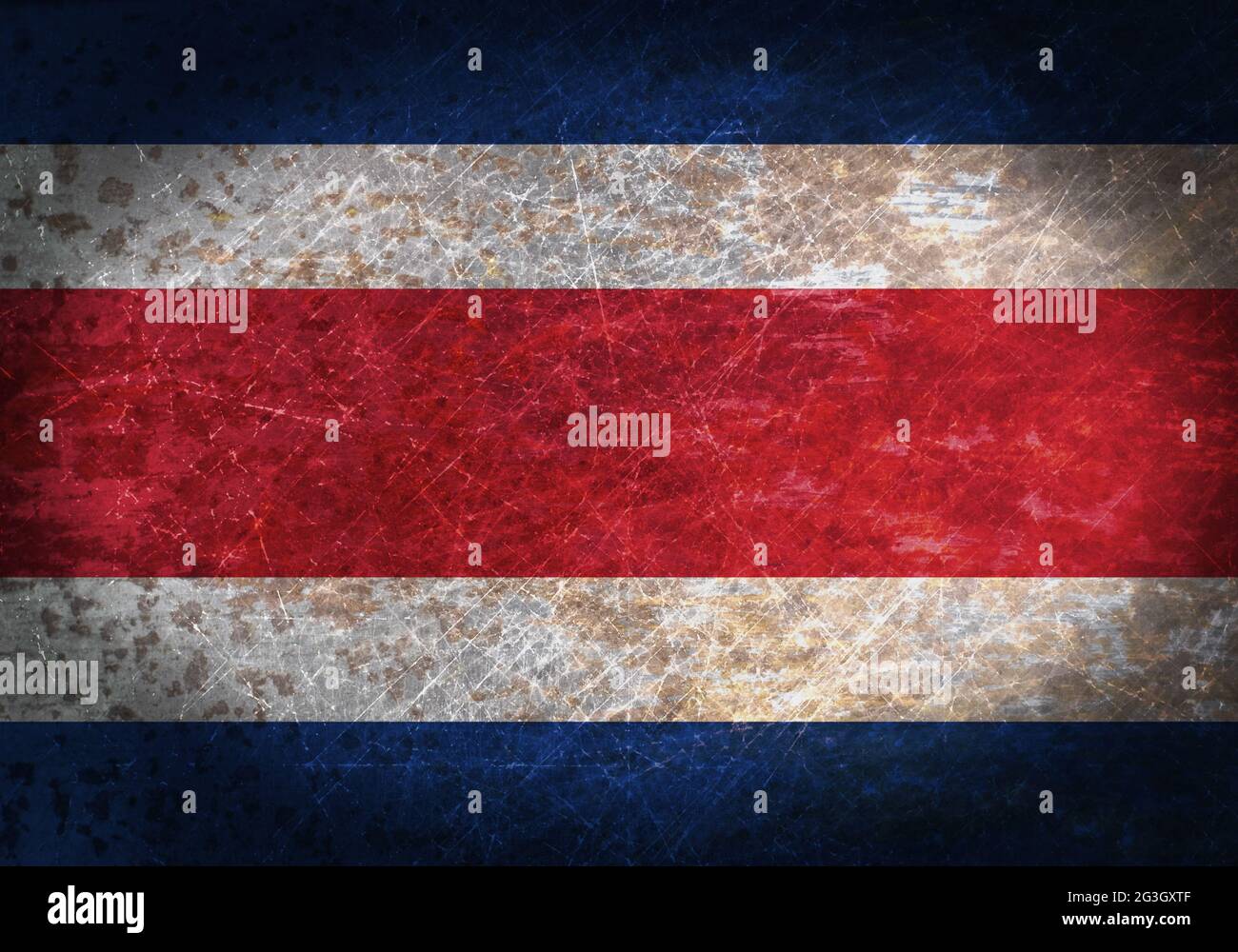 Old rusty metal sign with a flag Stock Photo - Alamy