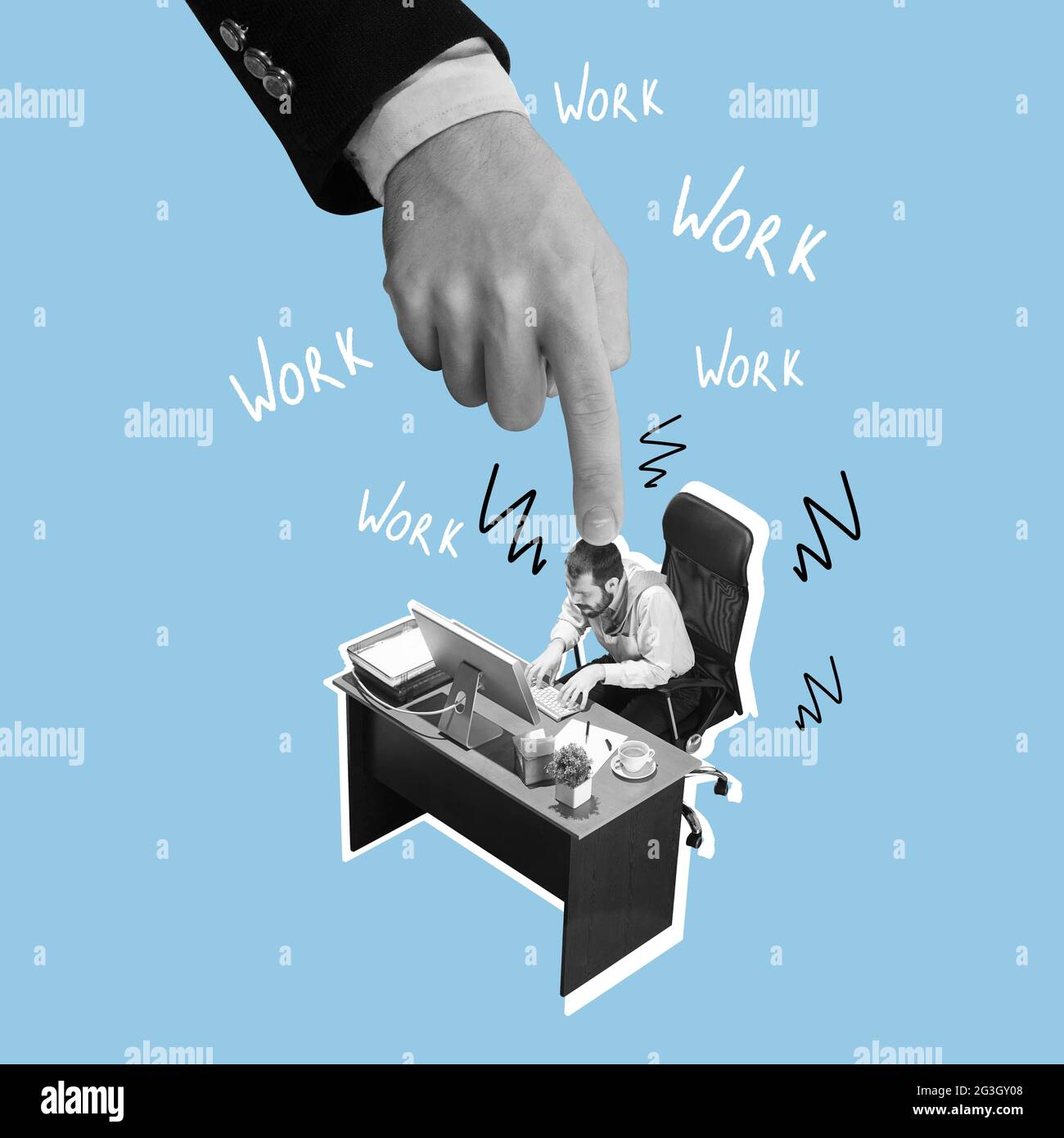 Boss employee pointing not woman hi-res stock photography and images ...