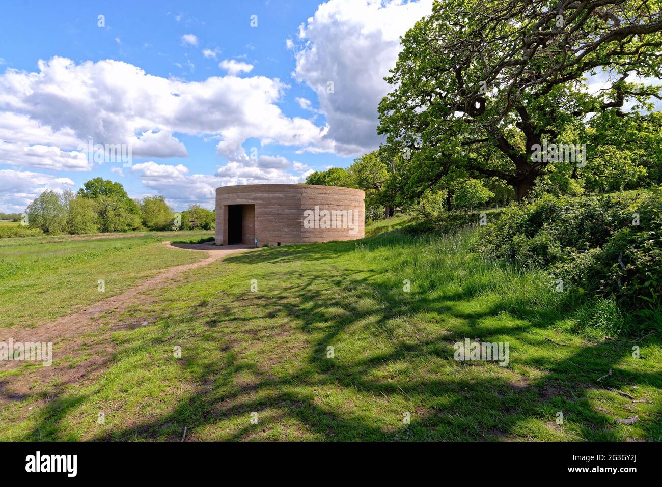 Exterior of the 'Writ in Water' architectural artwork building in the ...