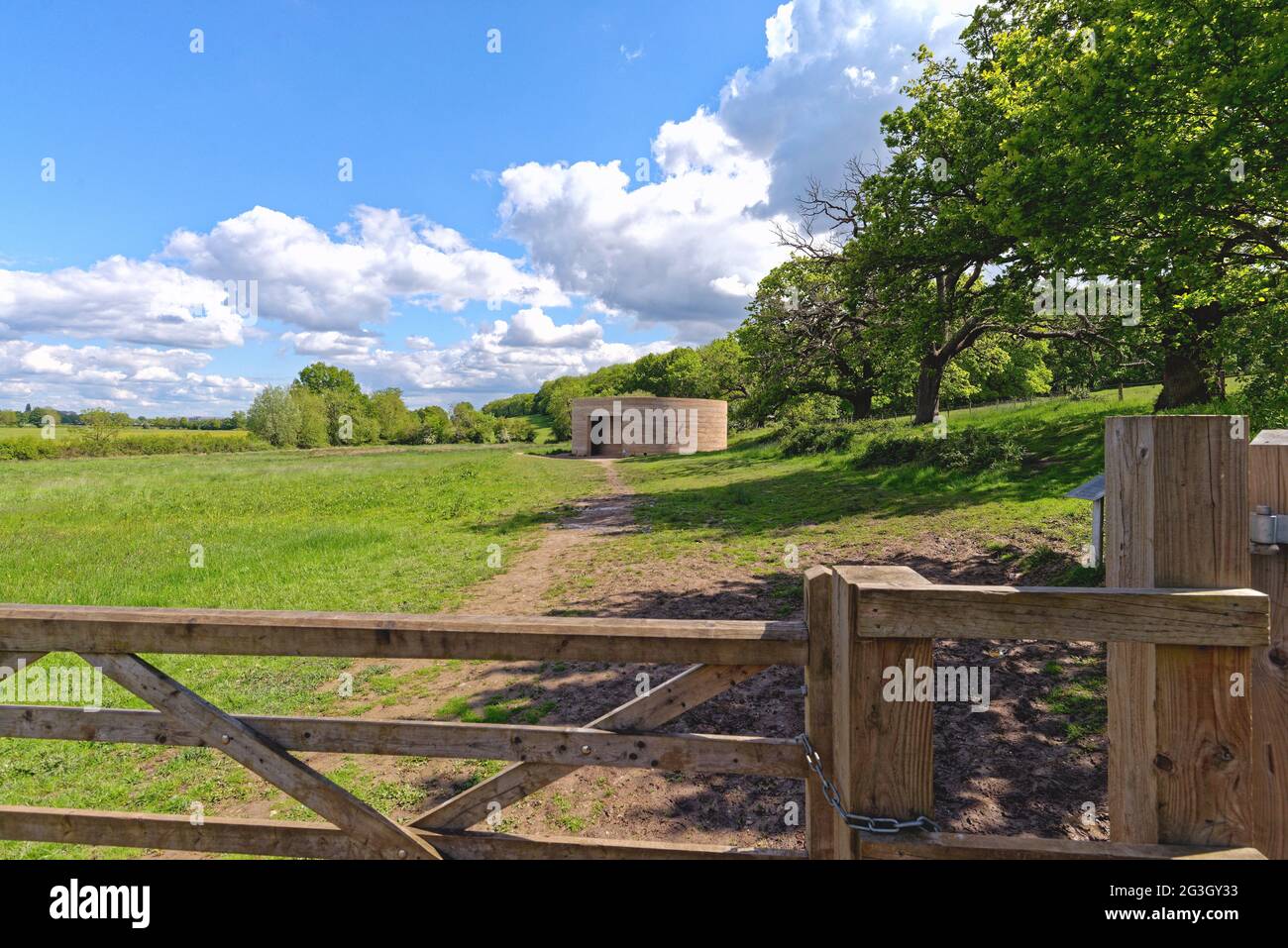 Exterior of the 'Writ in Water' architectural artwork building in the ...