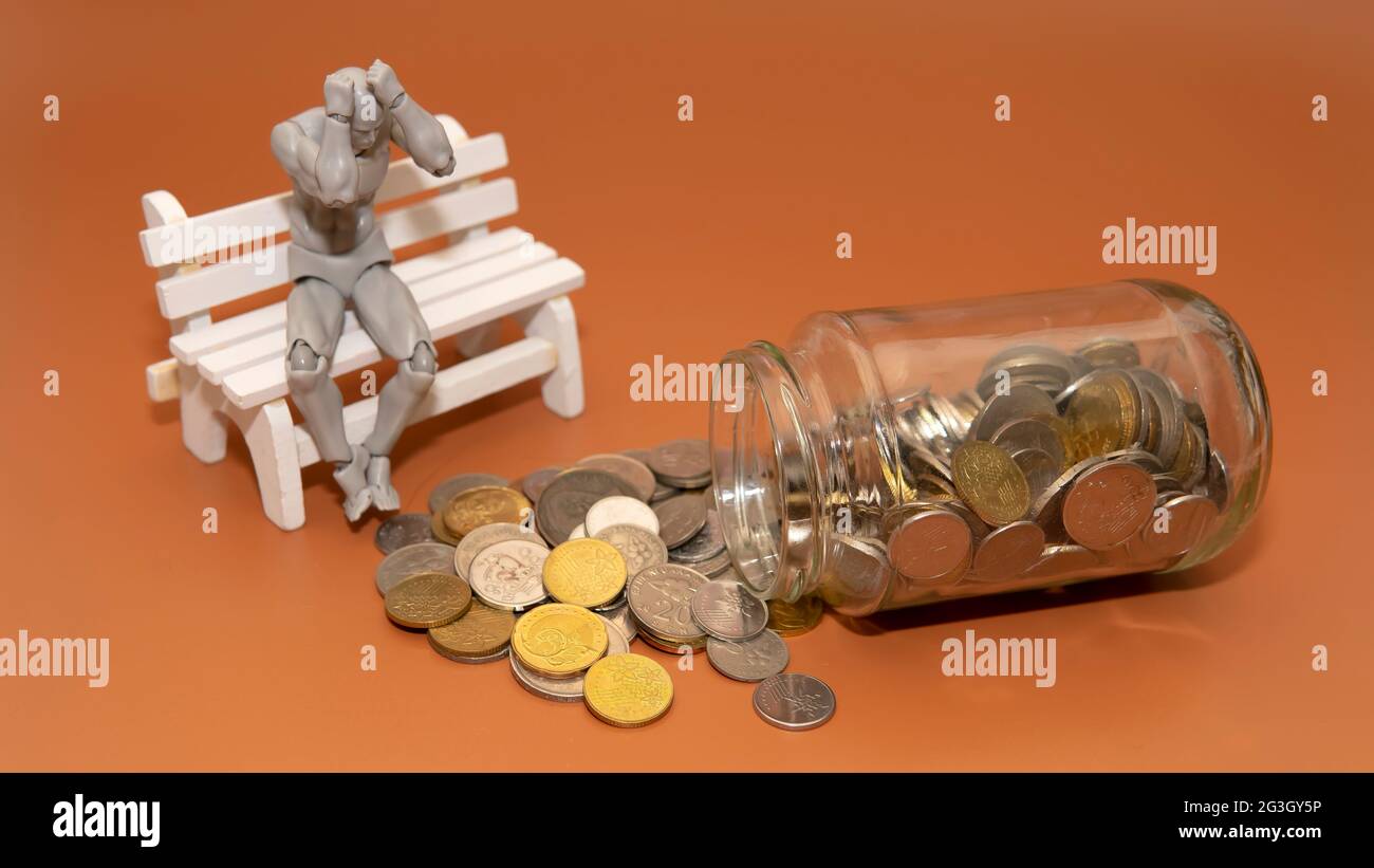 Financial Problem Concept.People having financial problem. Selective ...