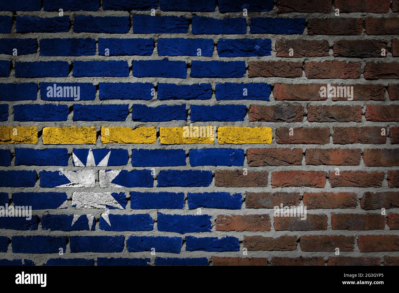 Brick wall texture with flag Stock Photo - Alamy