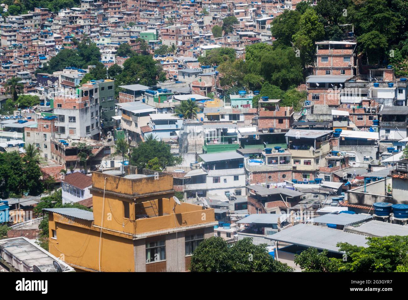 Aerial view of favela Rocinha in Rio de Janeiro, Brazil Stock Photo - Alamy