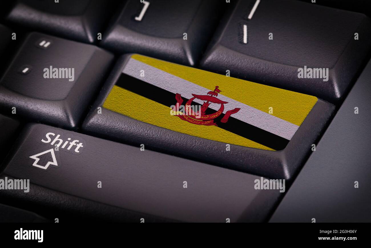 Flag on keyboard Stock Photo - Alamy