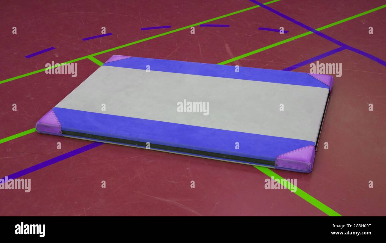 Very old mat on a court Stock Photo - Alamy