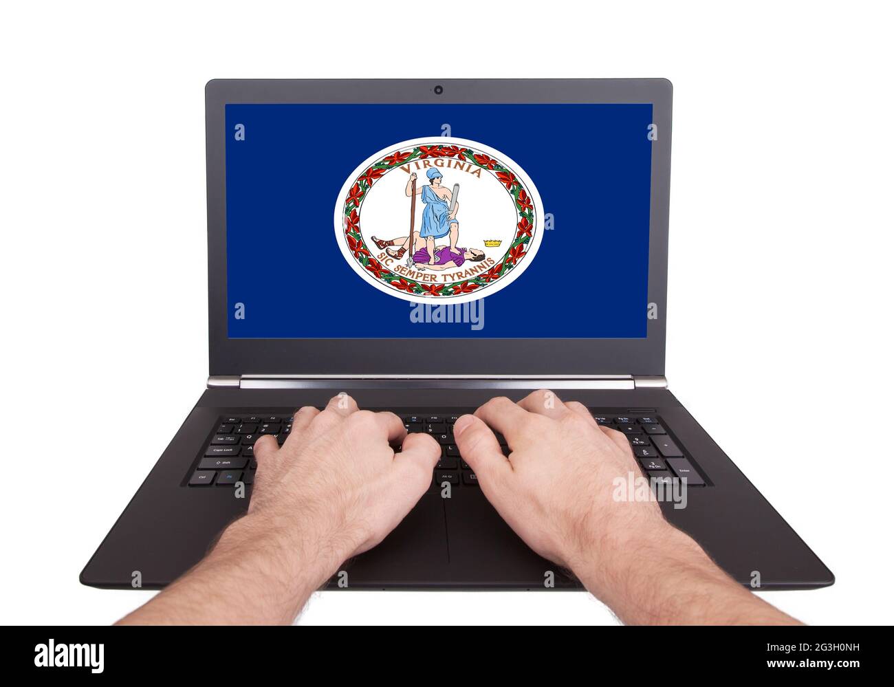 Virginia state grunge flag Cut Out Stock Images & Pictures - Alamy