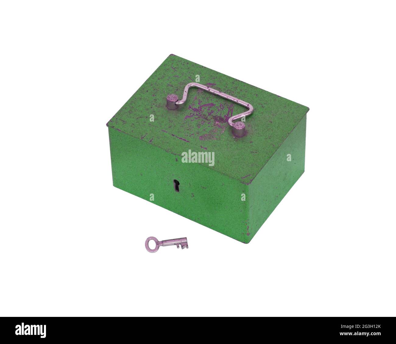 Green moneybox isolated Stock Photo - Alamy