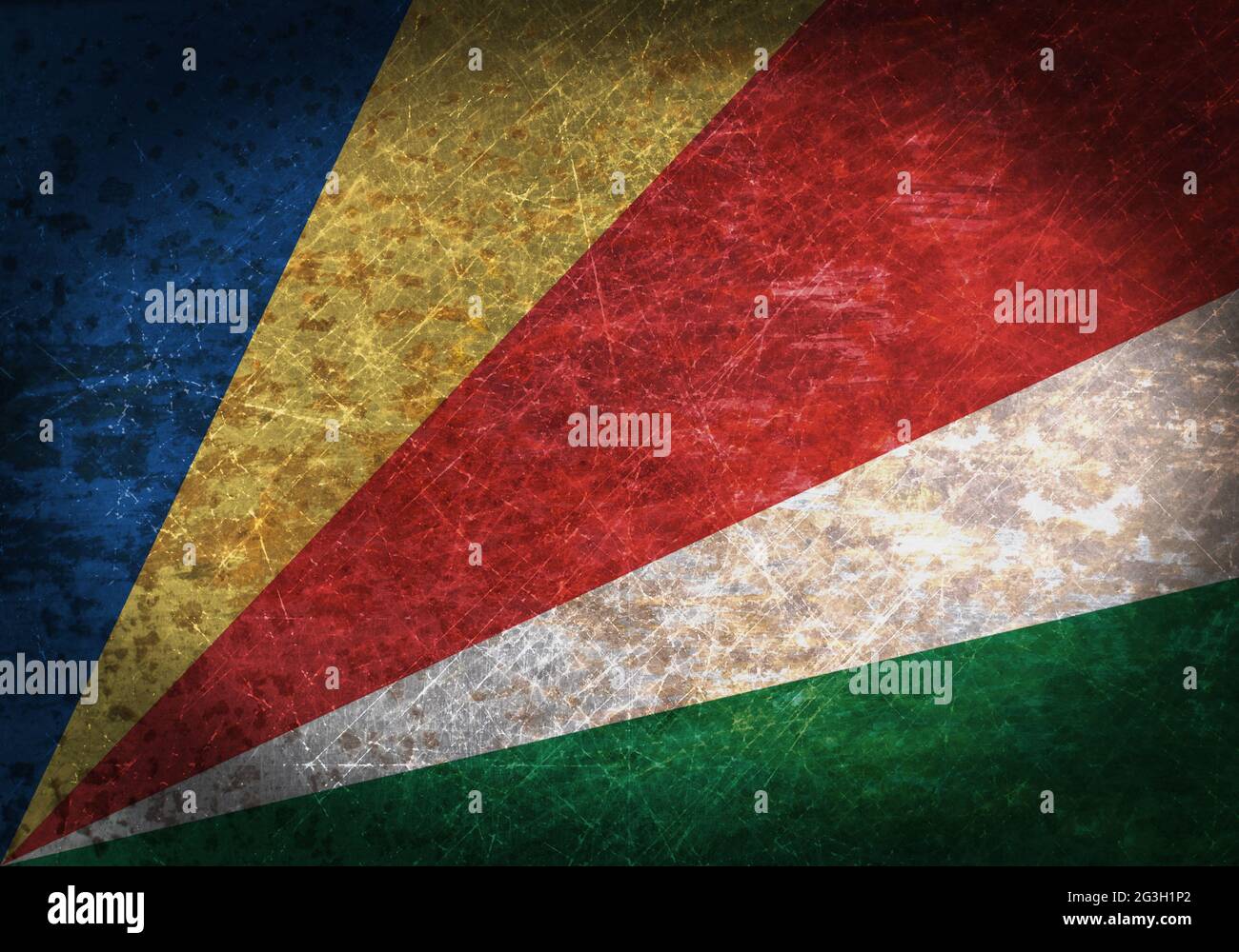 Old rusty metal sign with a flag Stock Photo - Alamy