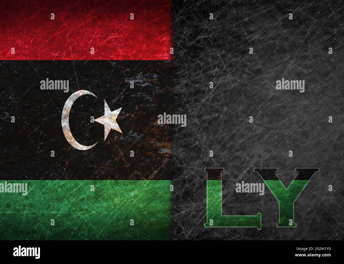 Old libyan flag hi-res stock photography and images - Alamy