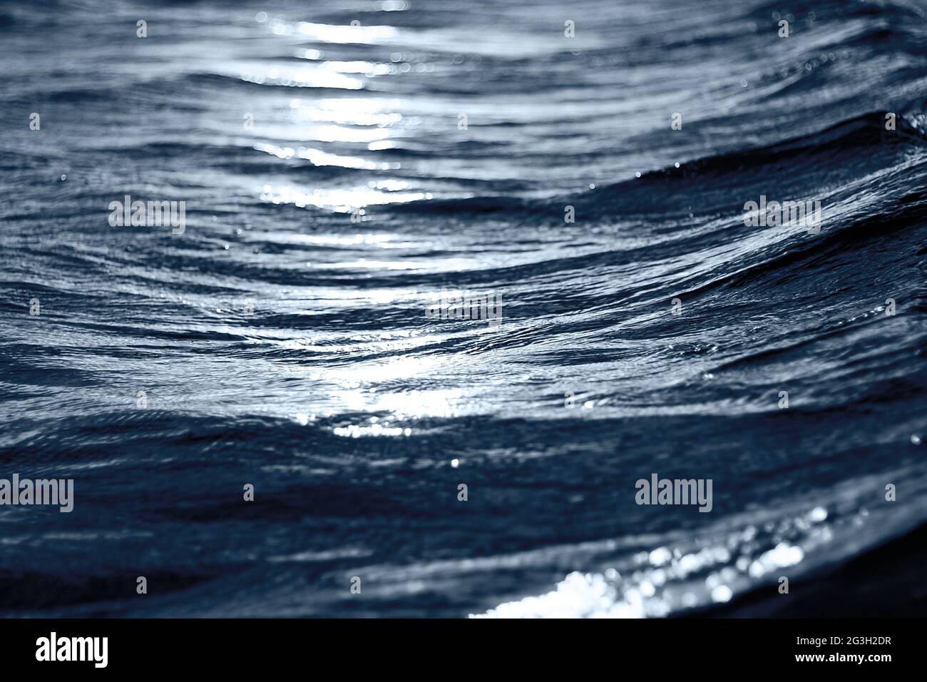 sea wave close up at night, low angle view Stock Photo - Alamy