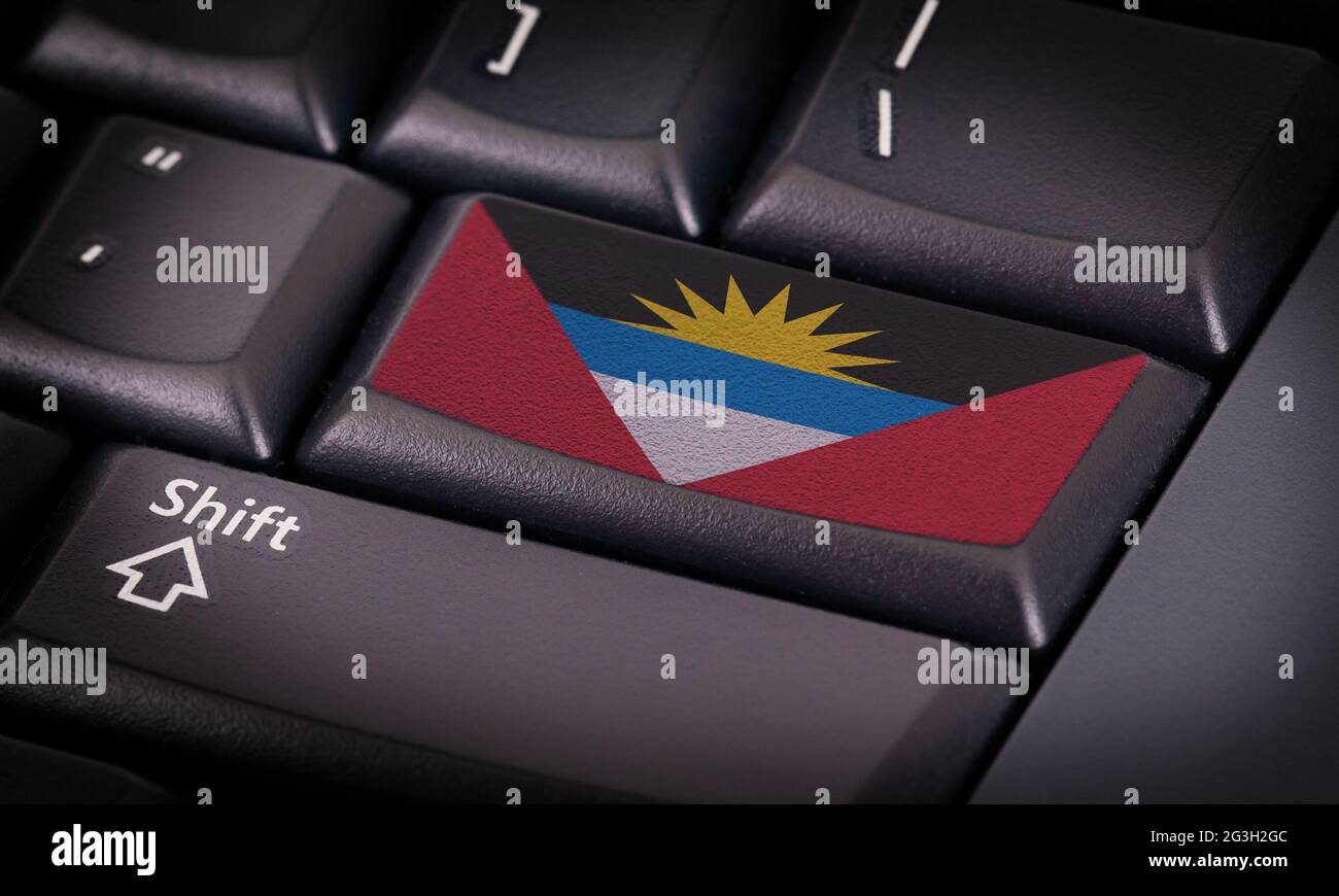 Flag on keyboard Stock Photo - Alamy