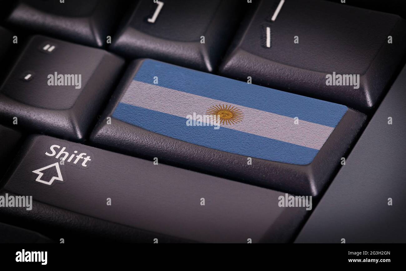 Flag on keyboard Stock Photo - Alamy