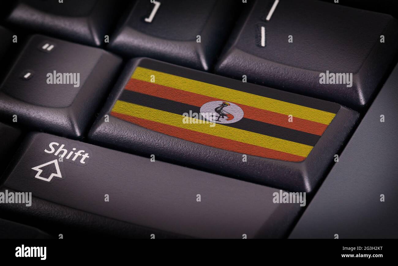 Flag on keyboard Stock Photo - Alamy