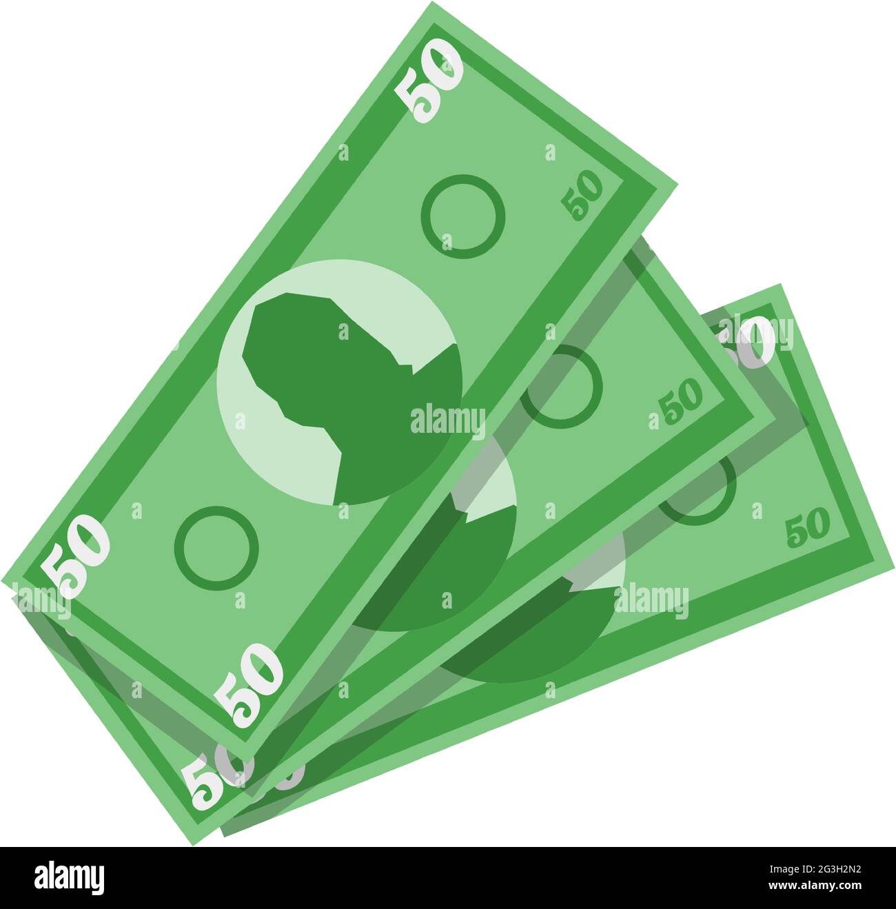 Money stack vector cash pile icon on white background Stock Vector ...