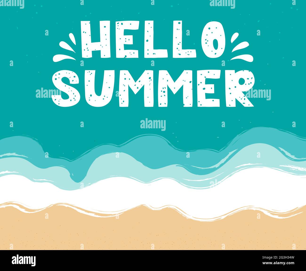 View beach on blue Stock Vector Images - Alamy