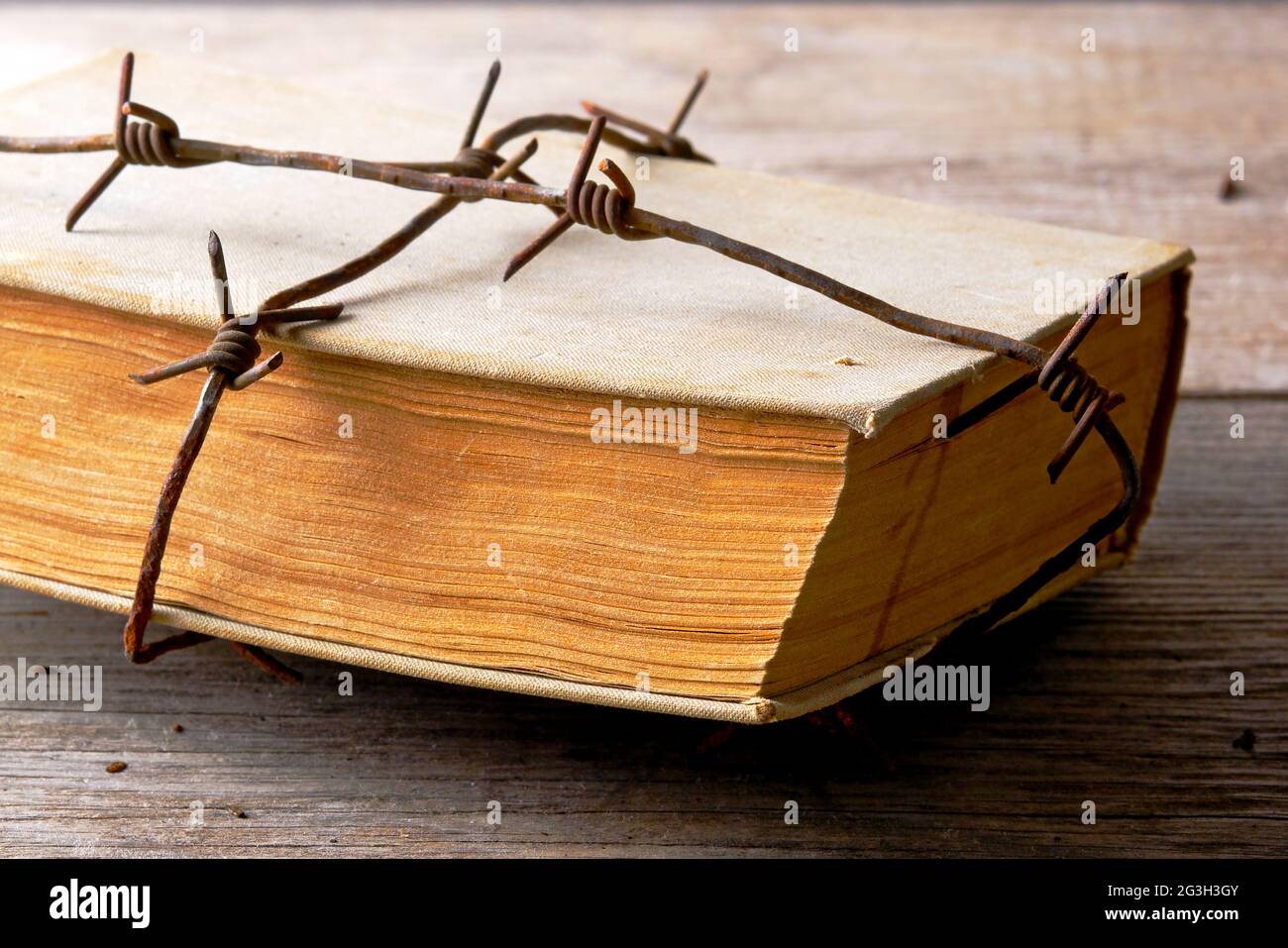 Book old wrapped hi-res stock photography and images - Alamy