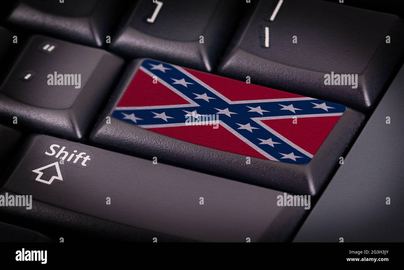 Flag on keyboard Stock Photo - Alamy