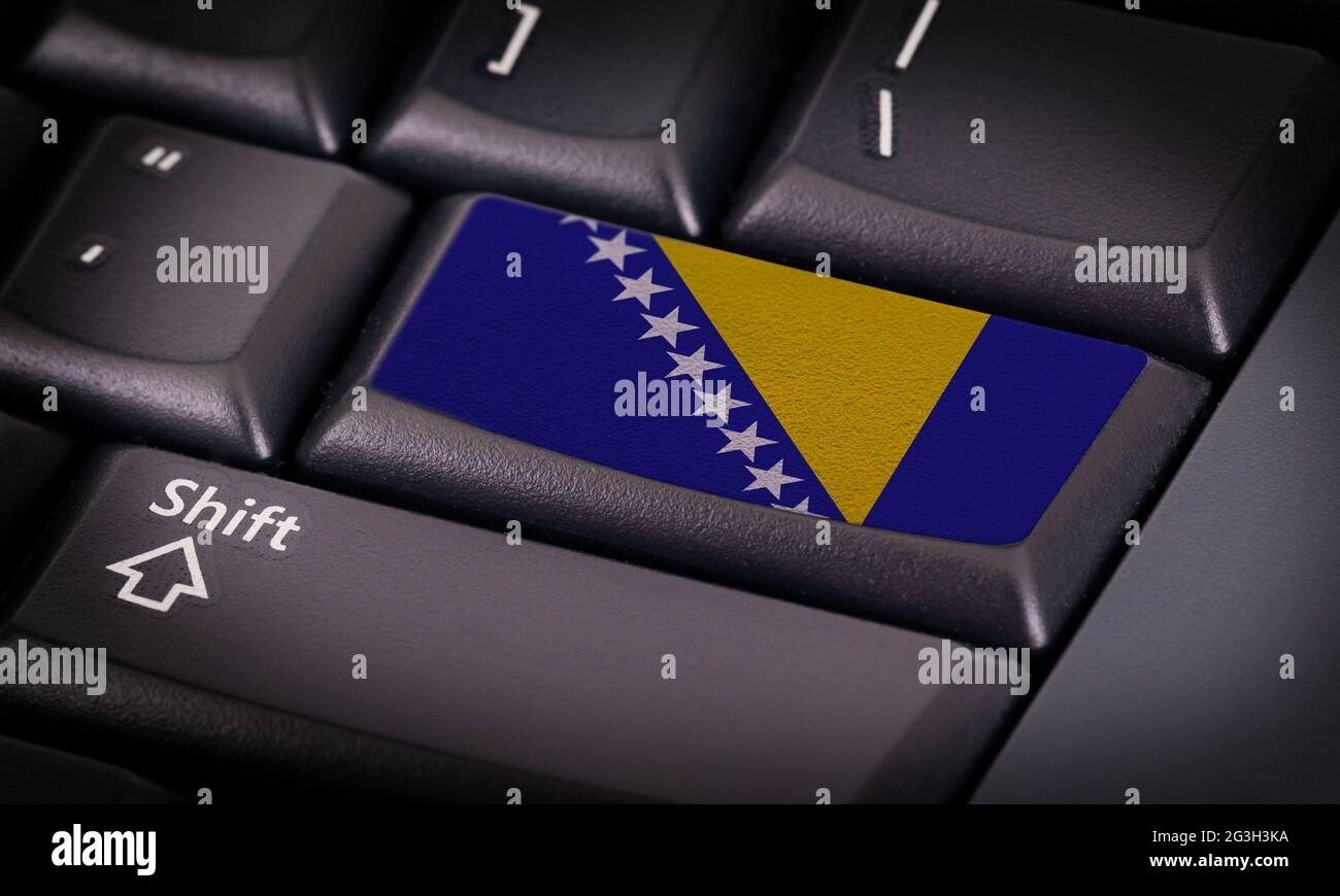Flag on keyboard Stock Photo - Alamy