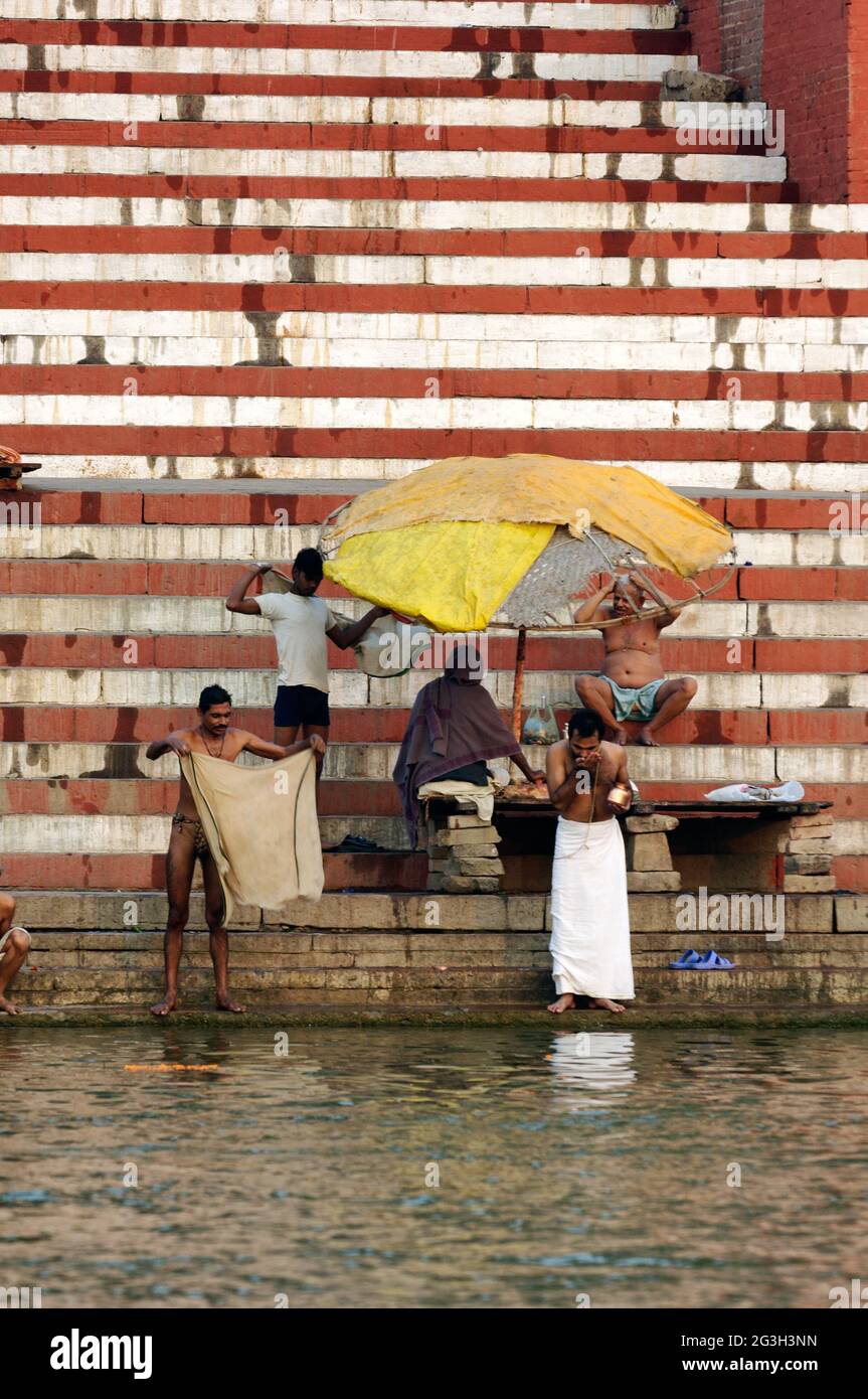 Striped ghat steps hi-res stock photography and images - Alamy