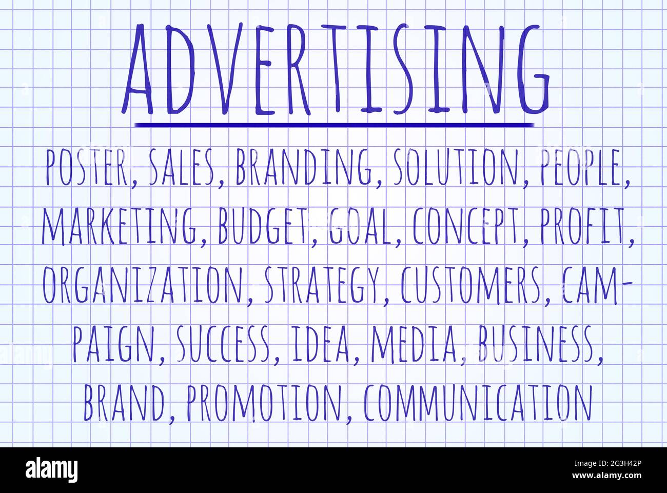 Advertising word cloud Stock Photo - Alamy