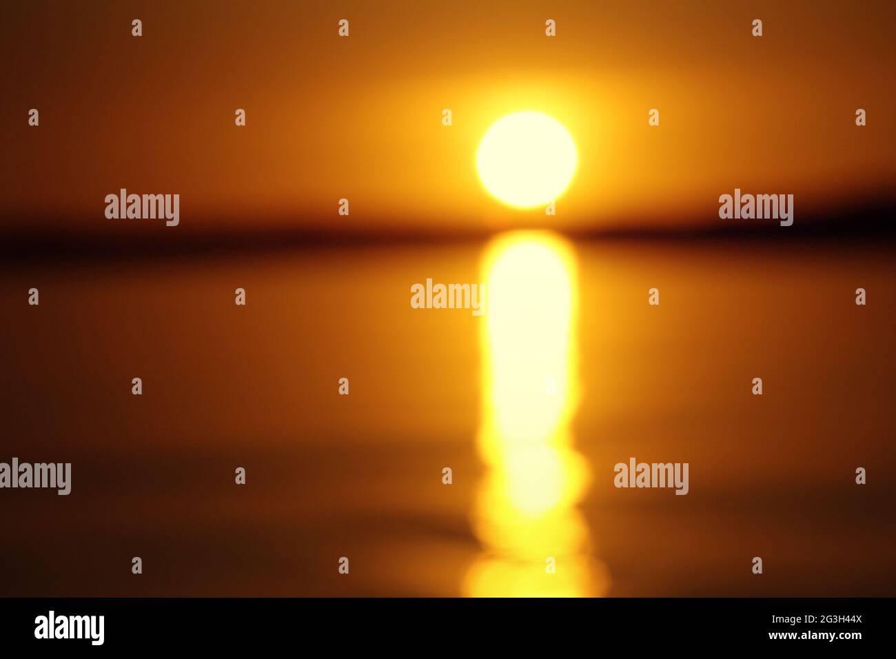 blurred background of sunset on the lake, lens blur effect Stock Photo ...
