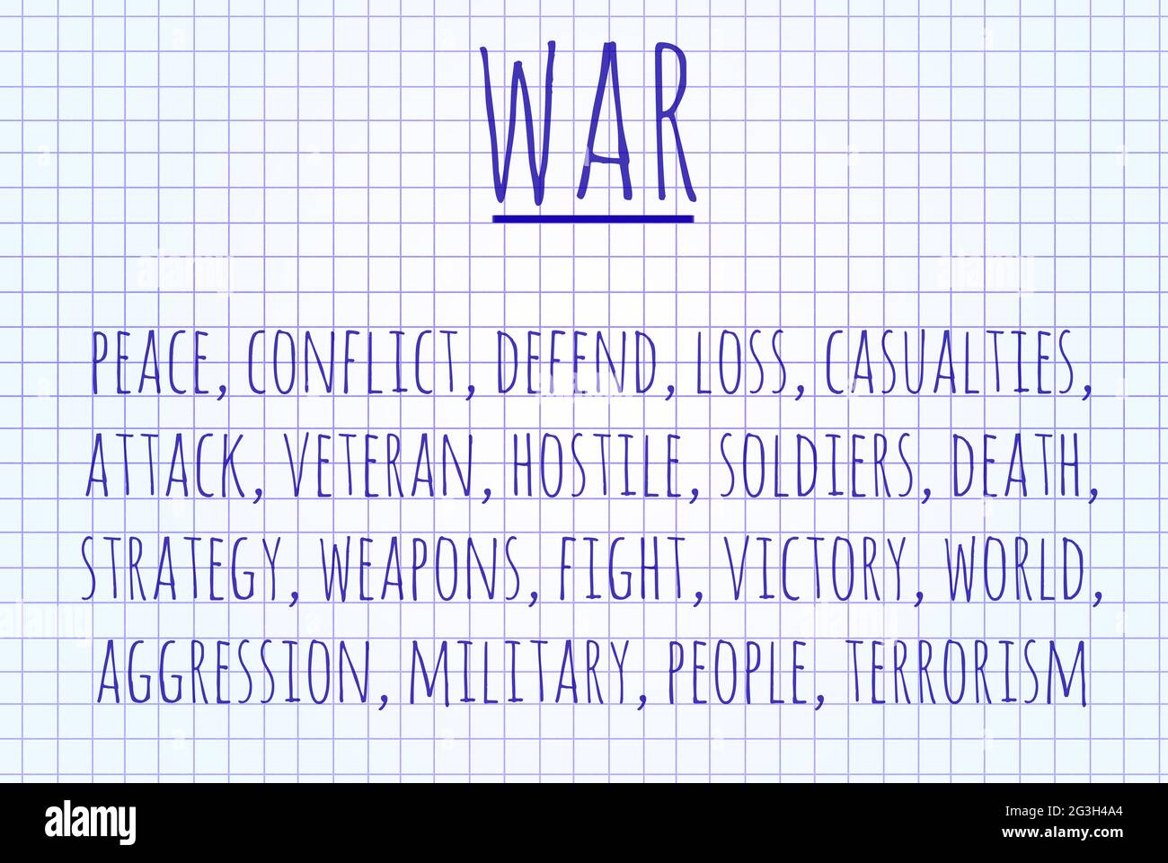 War word cloud Stock Photo - Alamy
