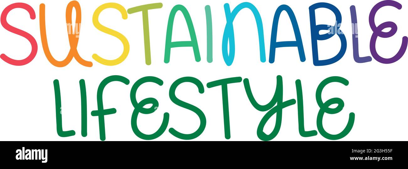 sustainable letterign design Stock Vector Image & Art - Alamy