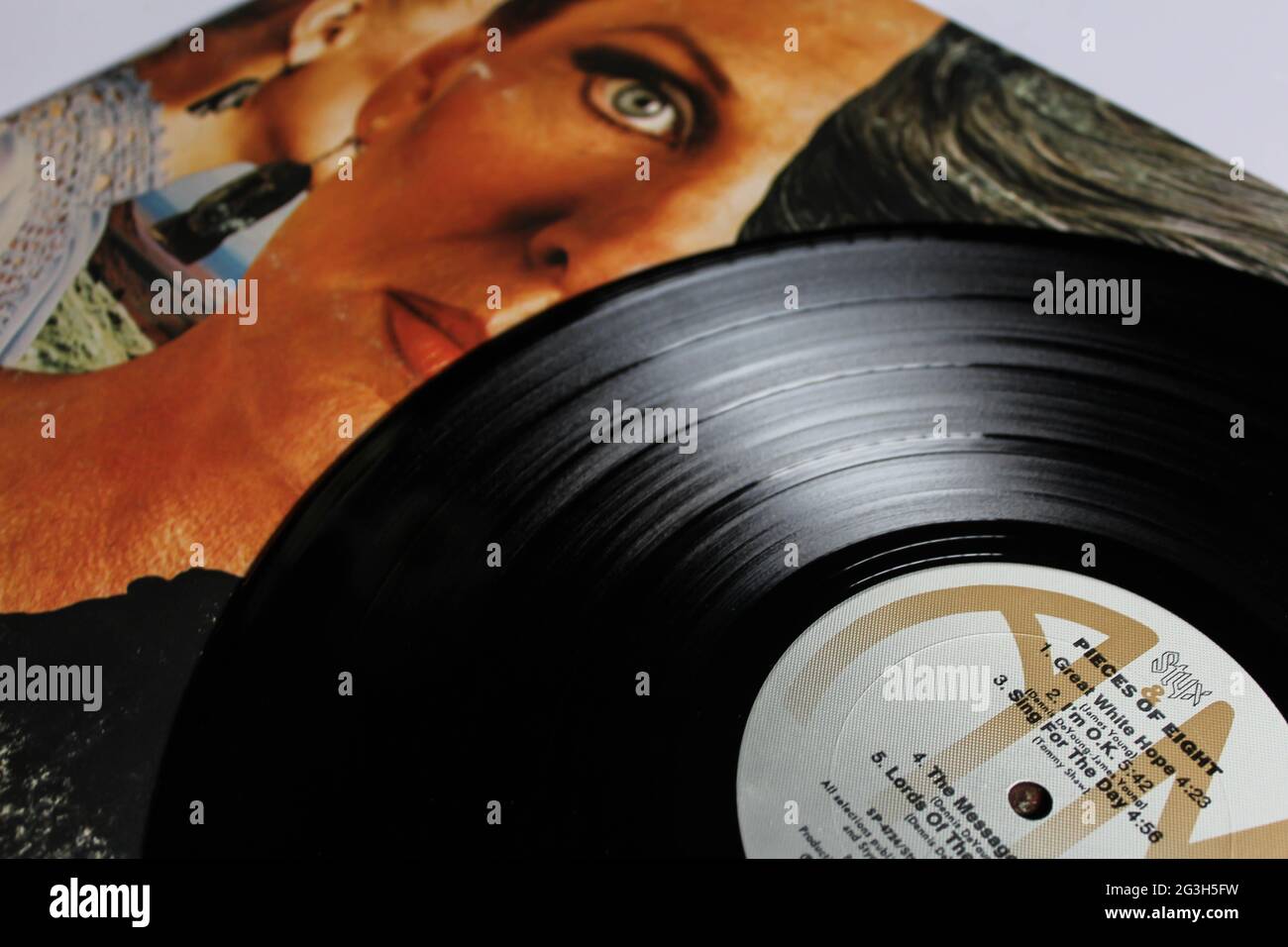 Progressive rock and hard rock band, Styx music album on vinyl record ...