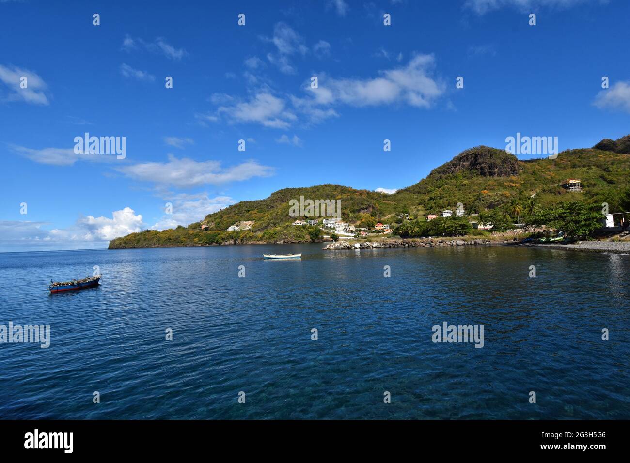 Barrouallie, St. Vincent and the Grenadines- January 5th, 2020: View ...