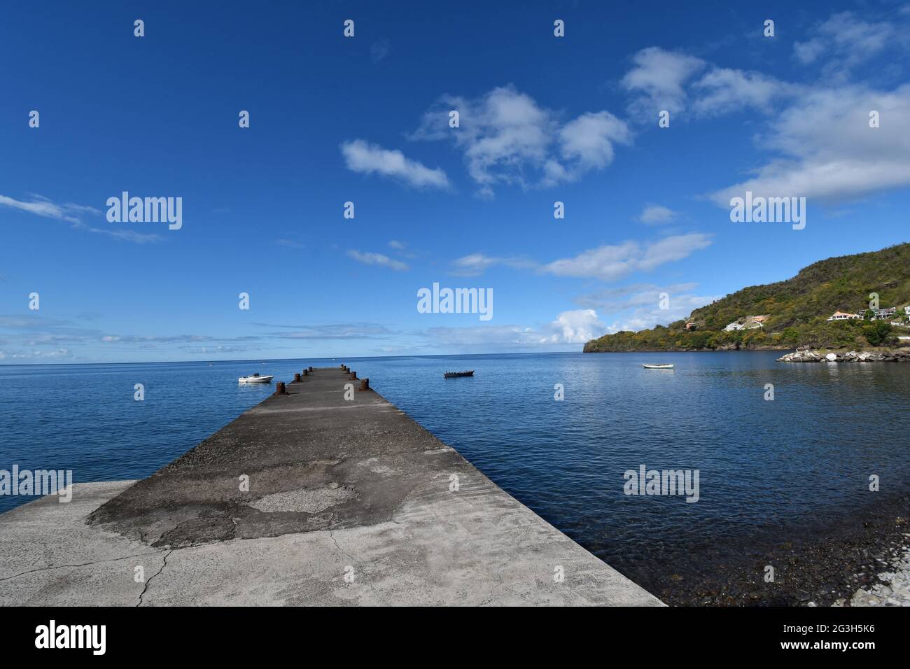 Barrouallie, St. Vincent and the Grenadines- January 5th, 2020: View ...
