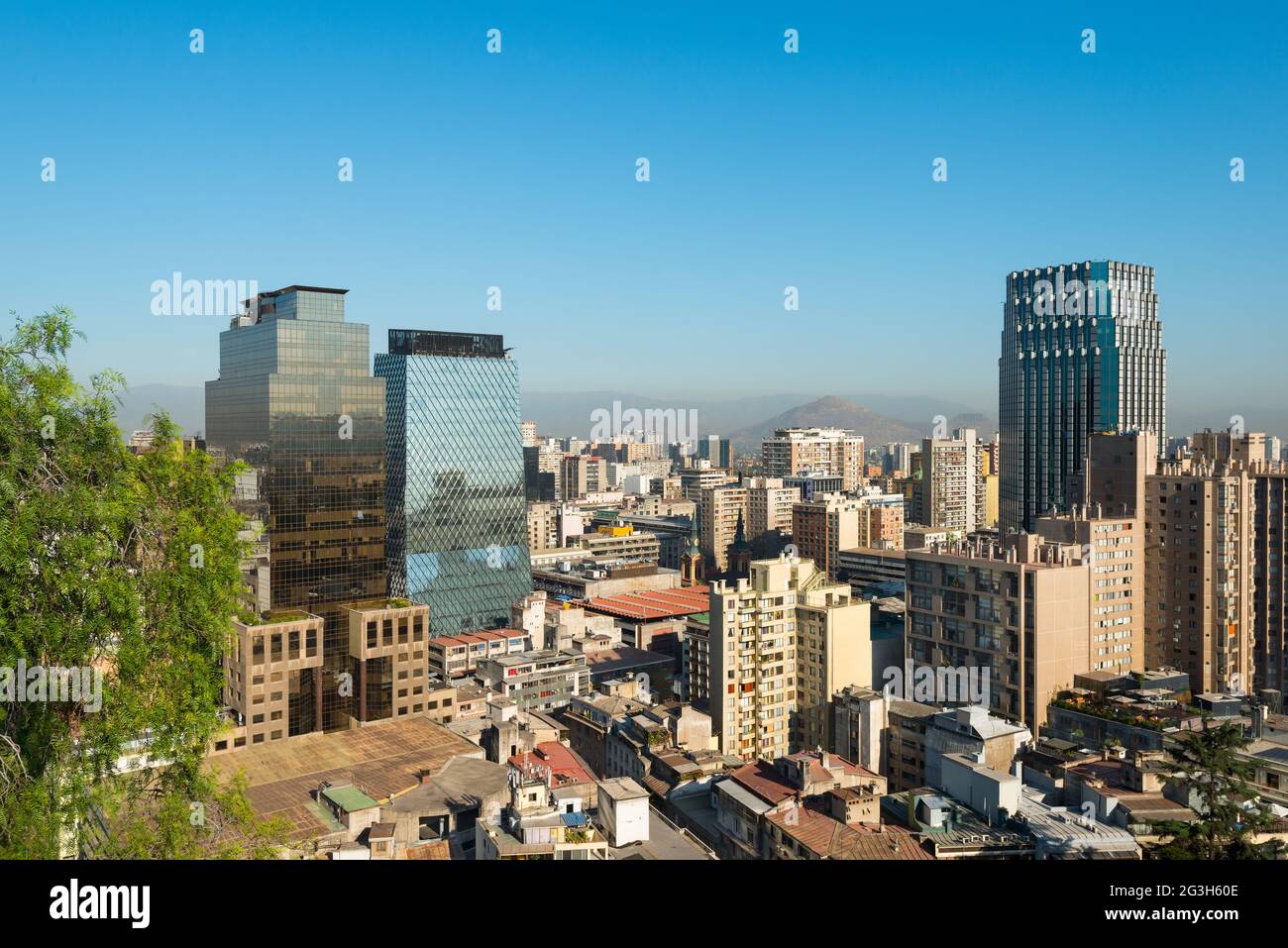 Cityscape of downtown Santiago de Chile Stock Photo - Alamy