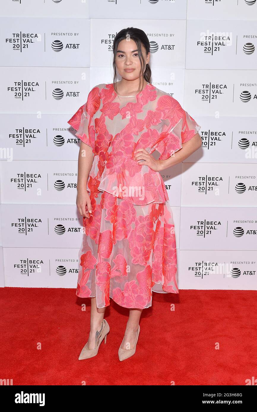 New York CITY - JUNE 15: Devery Jacobs attends the Tribeca Festival ...