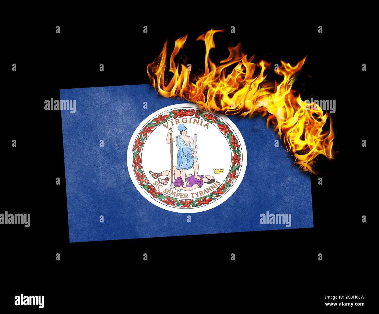 Burn us flag night hi-res stock photography and images - Alamy