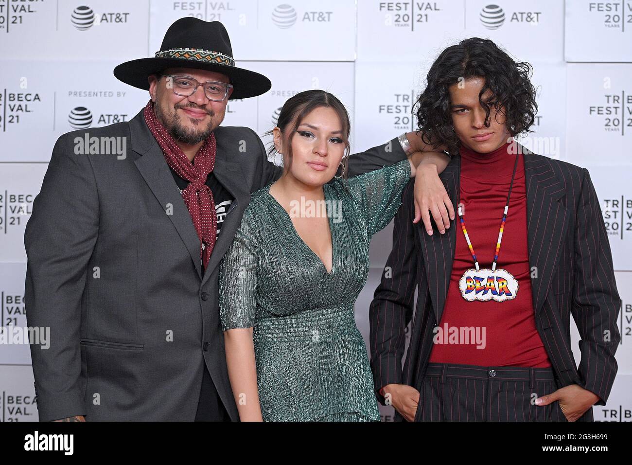 New York CITY - JUNE 15: (l-r) Writer and Director Sterlin Harjo ...