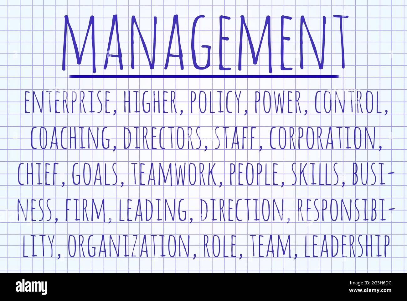 Management word cloud Stock Photo - Alamy
