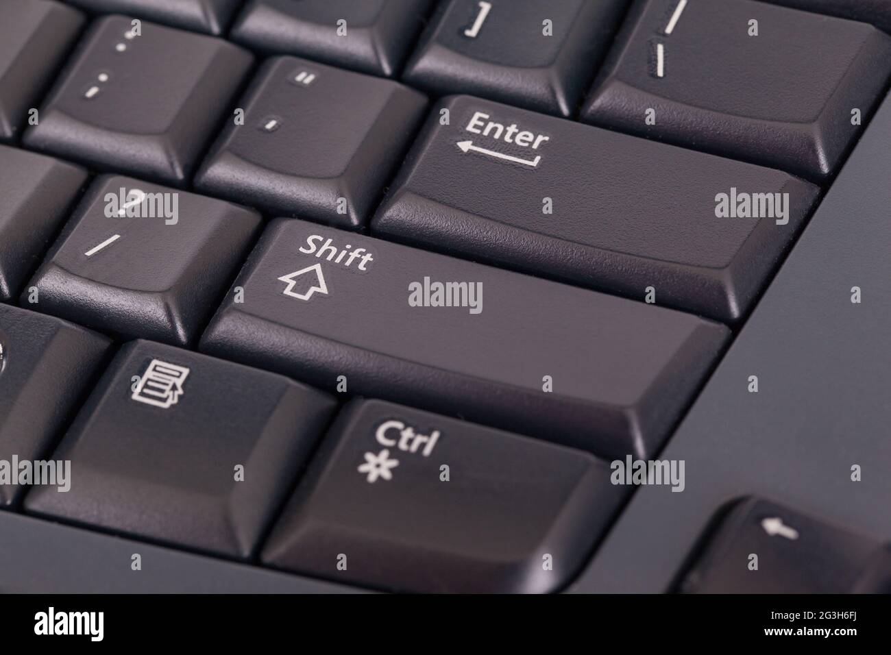 Black colored computer keyboard Stock Photo - Alamy