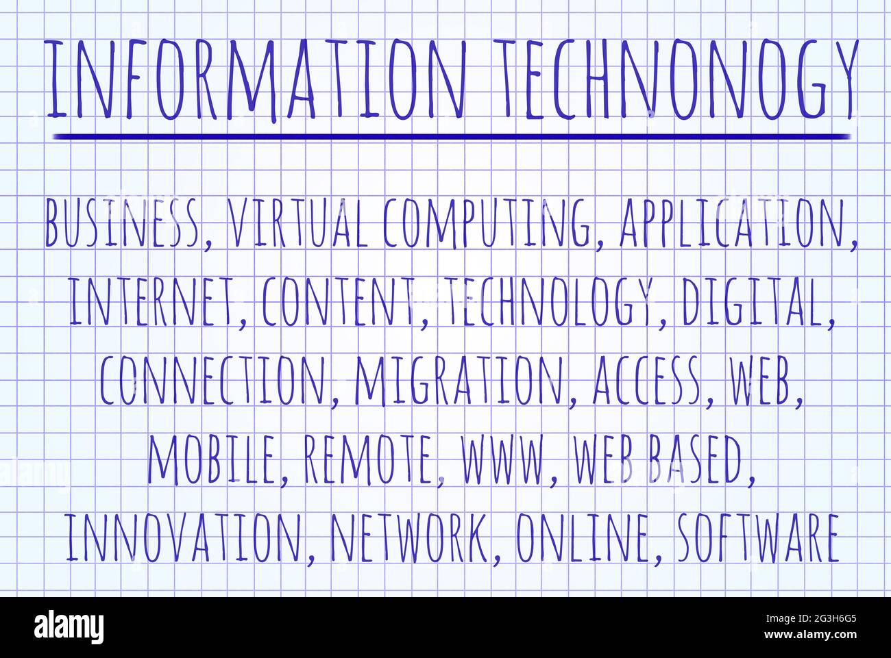 Information technology word cloud Stock Photo - Alamy